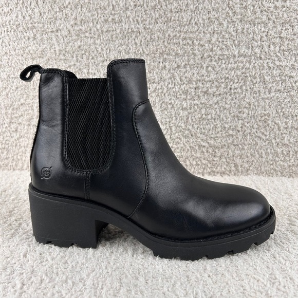 Born | Shoes | Born Graci Chelsea Boots Womens 95m Black Leather Ankle ...